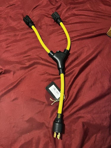 Generator Y-Adapter with 30 Amp 4 Prong Male | eBay