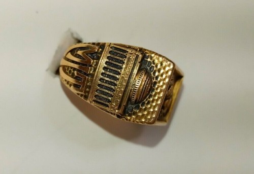 1963 MIT "Brass Rat" Class Ring, 10kt Yellow Gold, size 7.5, excellent ...