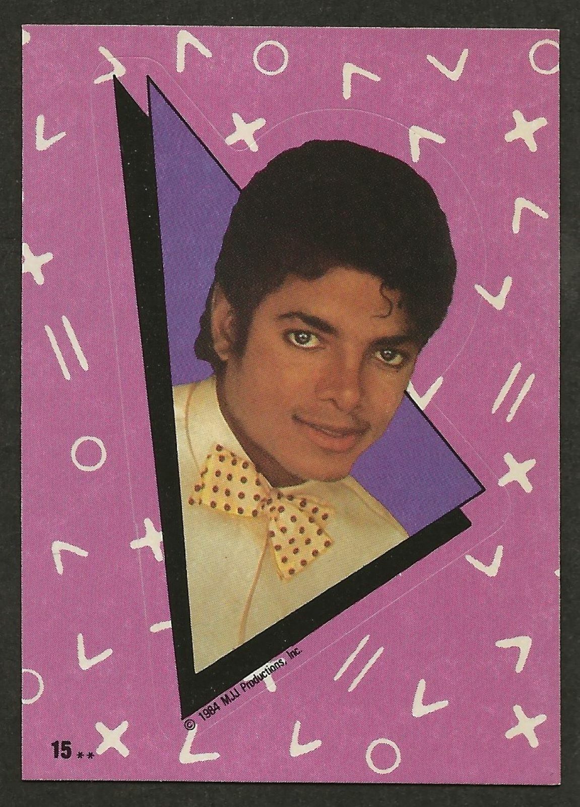 1984 MJJ Productions Michael Jackson Sticker #15 | eBay