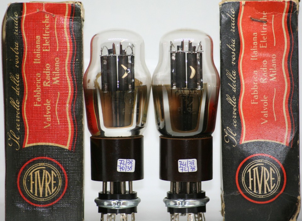 6n7 Fivre tube nos nib pair 6n7g preamplifier ecc31 6sn7 preamp vintage ...