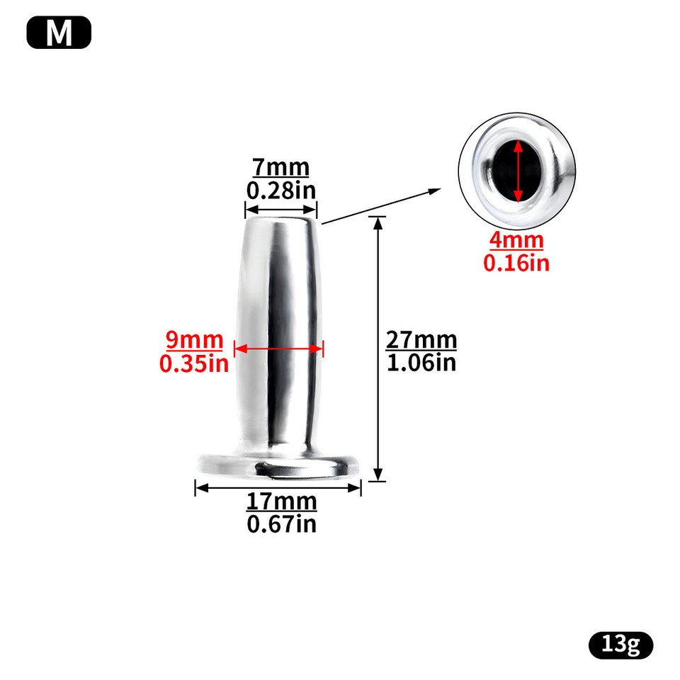 5PCS Stainless Steel Sounding Plug Hollow Dilator Dick Tube Male Metal ...