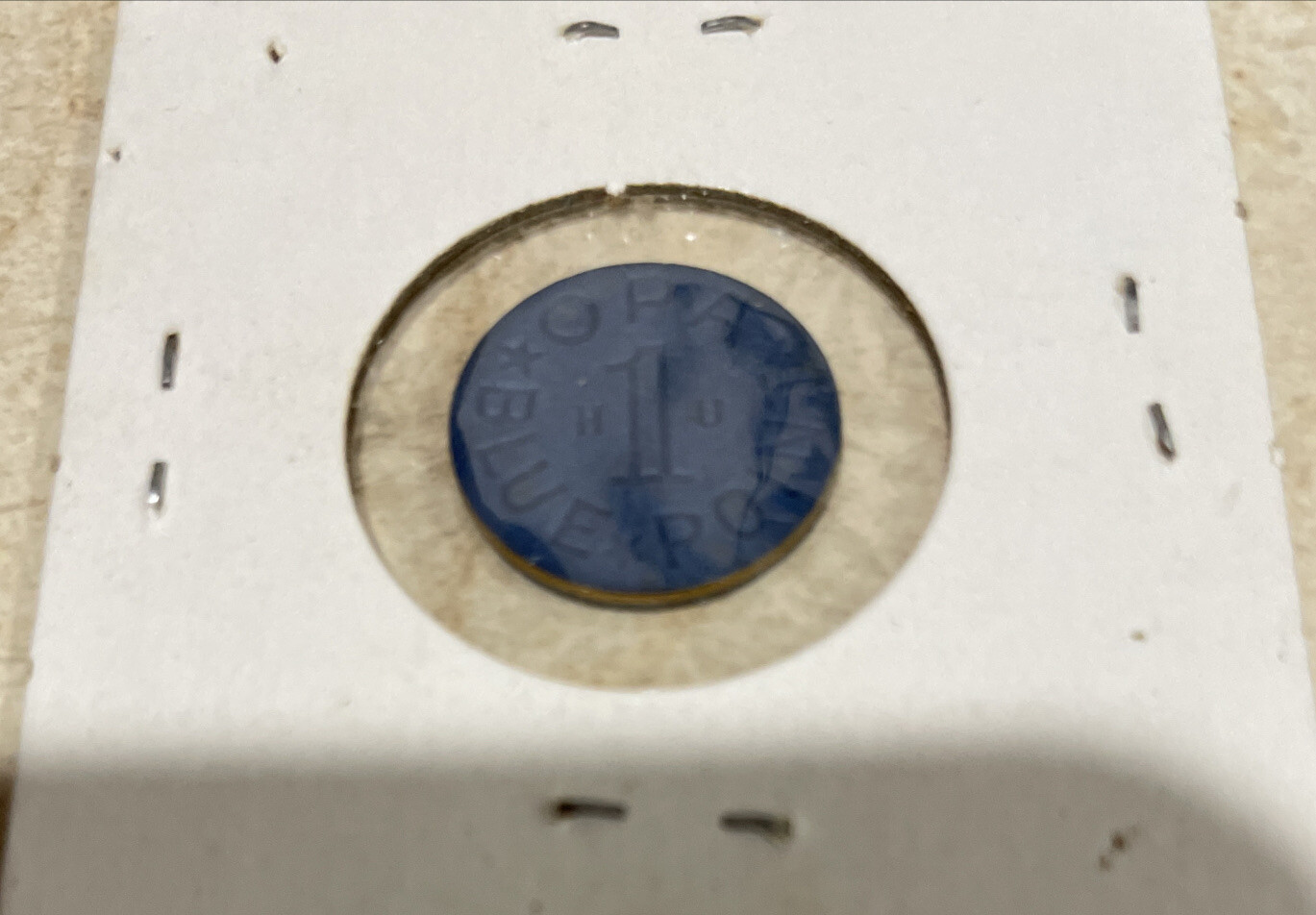 WW2 OPA Processed Food Tokens (C-V) 1 Blue Point And (X-U) 1 Red Point ...