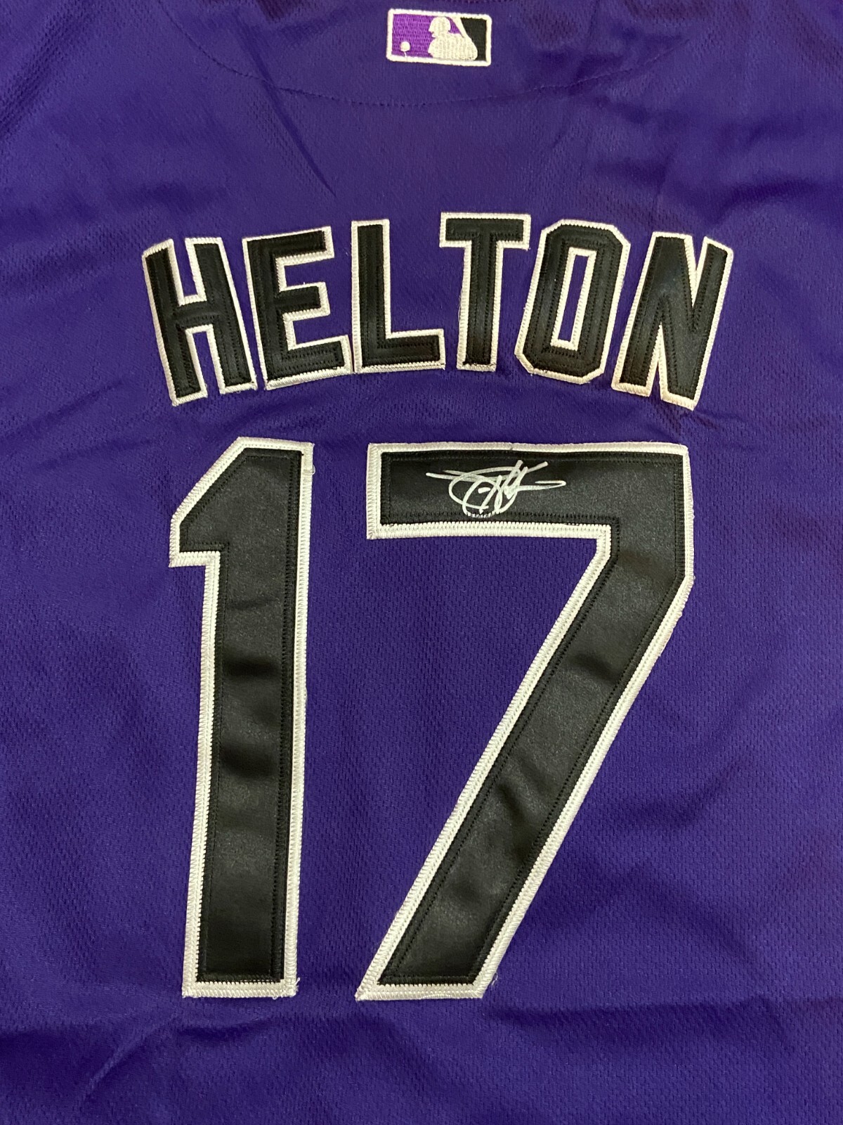 TODD HELTON AUTOGRAPHED SIGNED COLORADO ROCKIES JERSEY PURPLE HOF 2024 ...