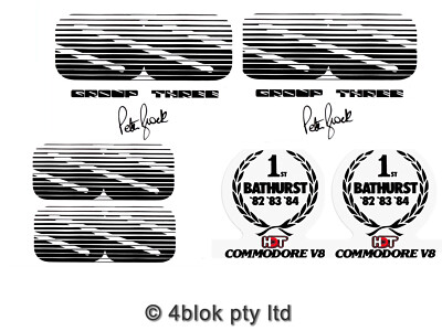 Commodore HDT VK Group 3 SS Decal Sticker Kit Guards Boot & Grille ...