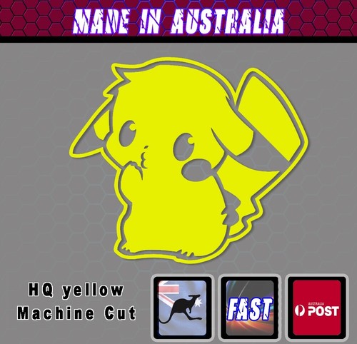 Pikachu baby cute decal Sticker Bumper Pokemon funny | eBay Australia