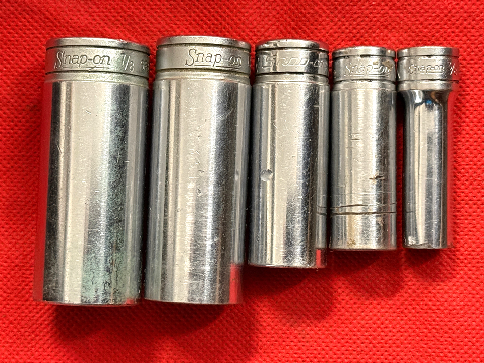 5 Snap-on Tools 3/8" Drive Sockets 7/8" 13/16" 5/8" 1/2" 3/8" USA | eBay