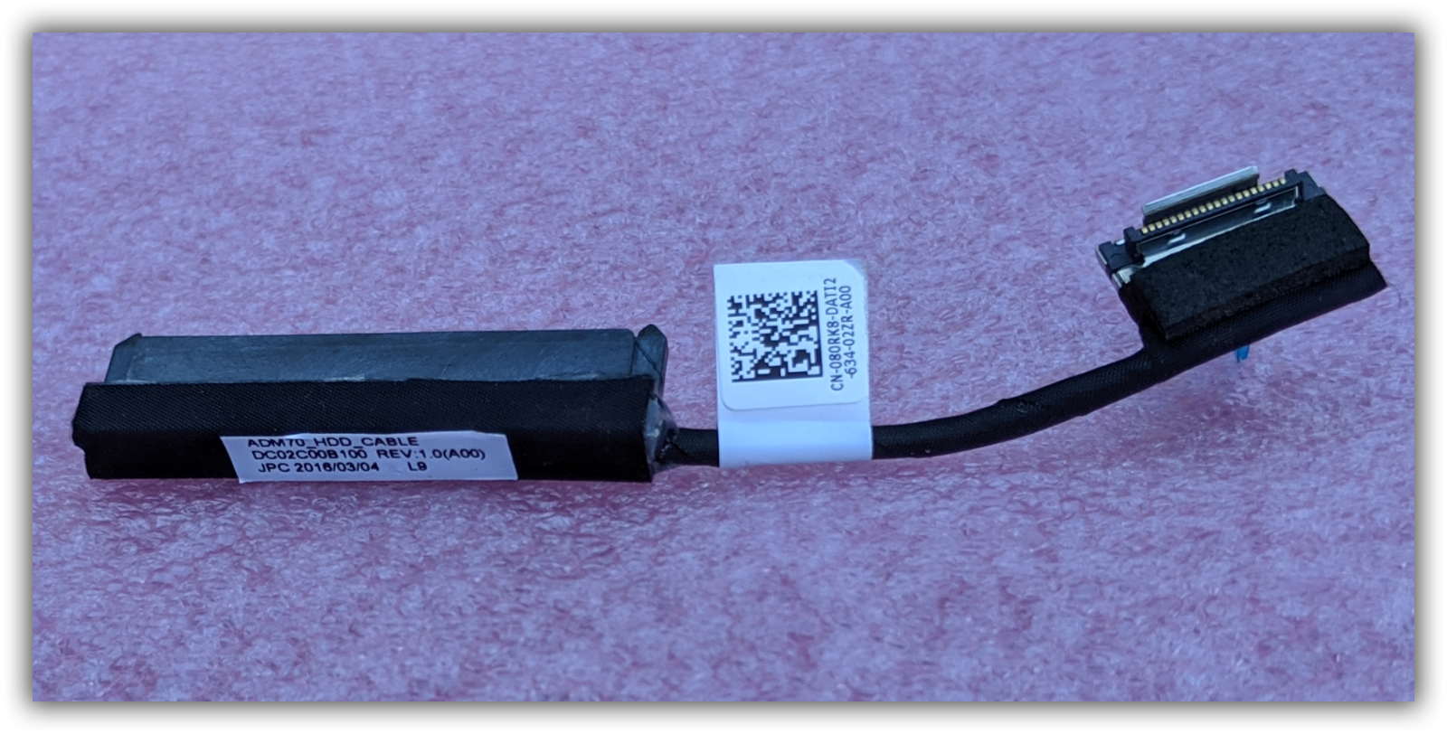 080RK8 Dell Latitude E5470 E5480 SATA Hard Drive Cable Adapter ...