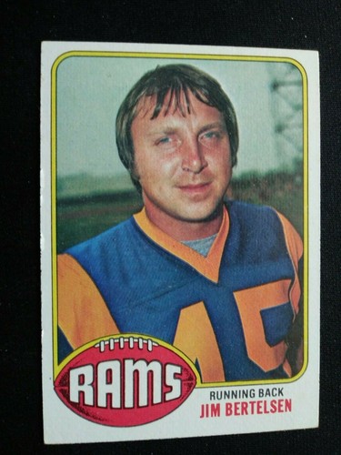 1976 Topps Football Card # 493 Jim Bertelsen - Los Angeles Rams | eBay