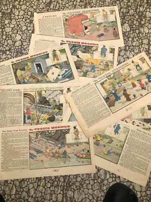 11 Teenie Weenies Sundays by Wm. Donahey *un-cut* 14.5”x7.5” paper ...
