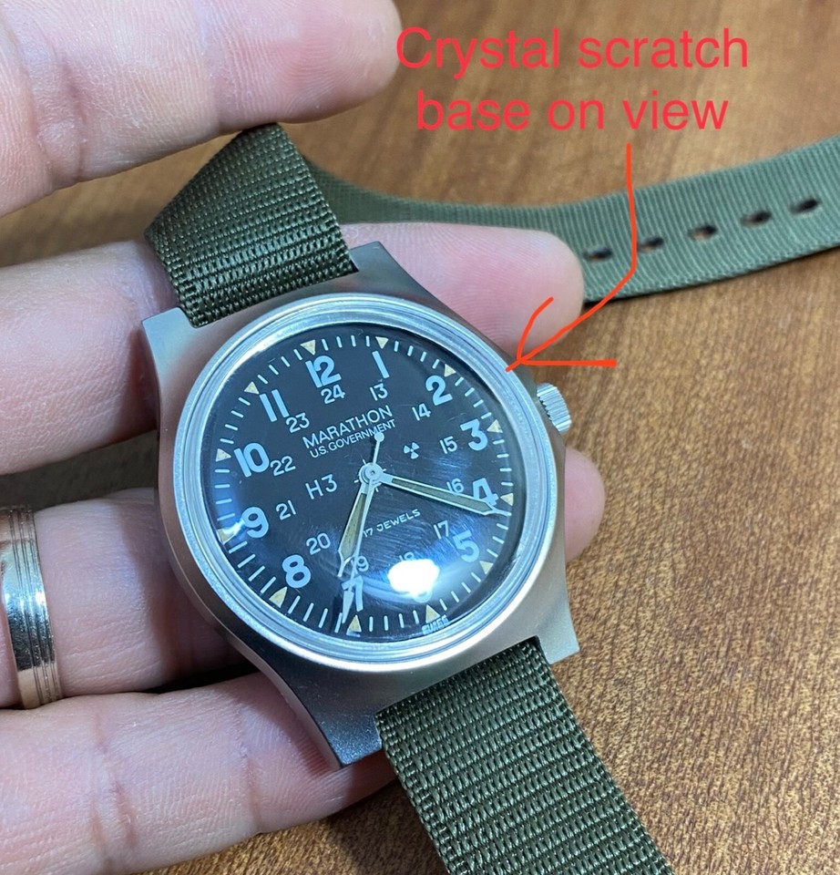 vintage Rare Marathon Gallet GG-W-113 H3 US Military Watch First Seri ...
