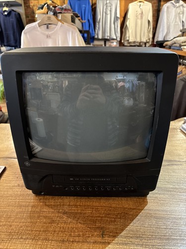 Vintage GE 13" CRT TV/VCR VHS Combo 13TVR60 Retro Gaming Television | eBay