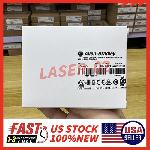 Allen Bradley 2080-IQ4 SERA Digital I/O Combo Module Brand New Free ...