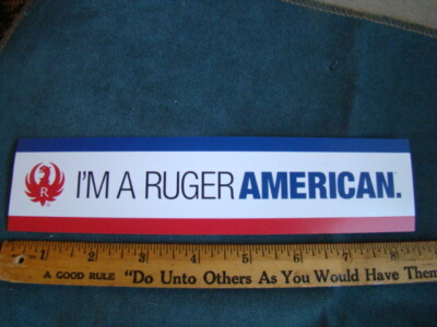 Ruger Firearms "I'M A Ruger American" RWB Decal Sticker | eBay