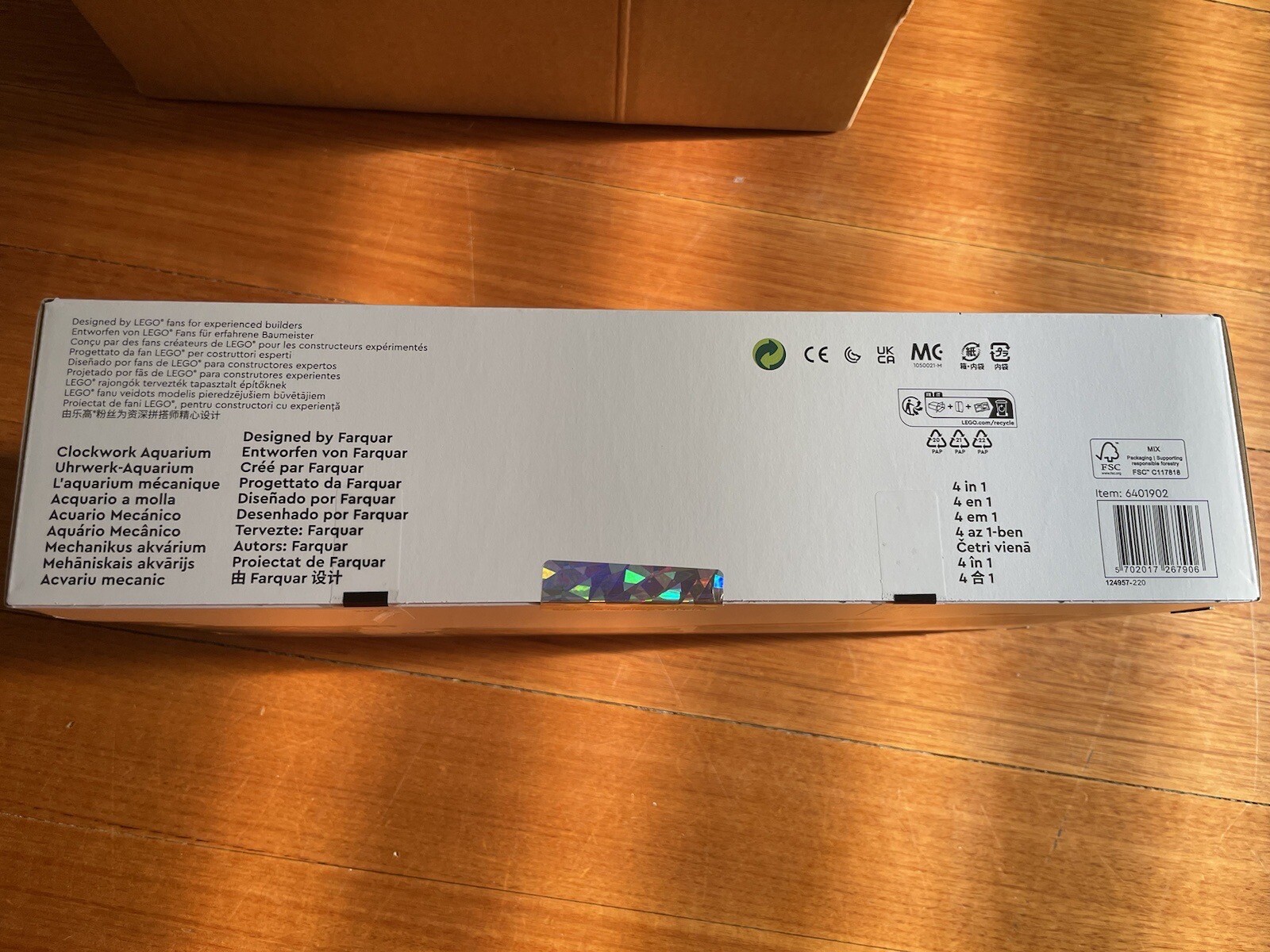 LEGO Bricklink 910015 Clockwork Aquarium - Brand New Sealed/ Check Box ...