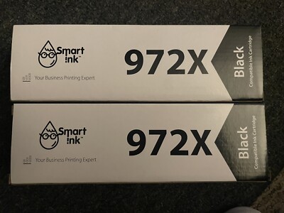 2 Black printer ink cartridges 972x | eBay