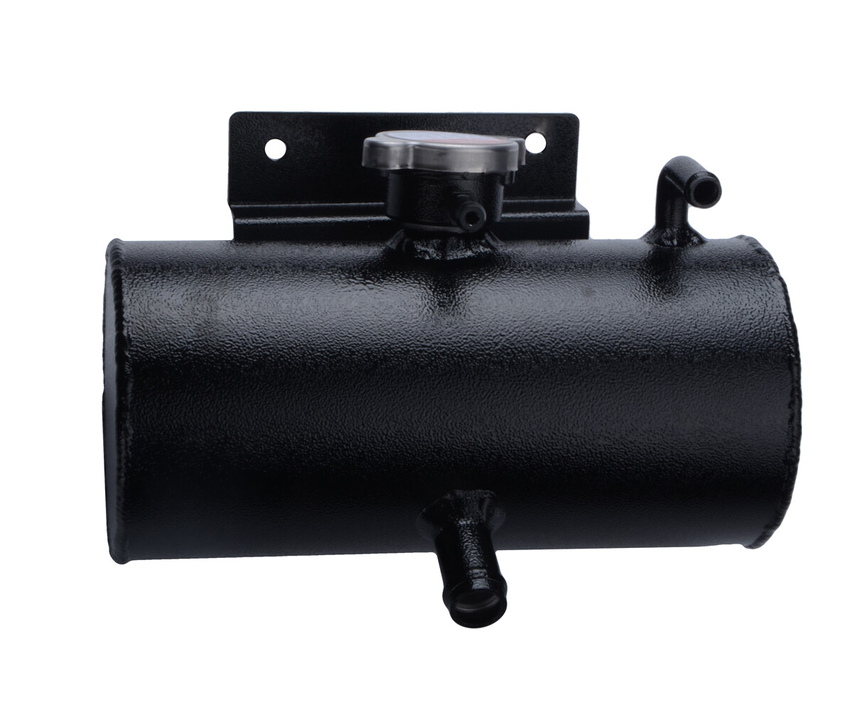 1.5L Universal Horizontal Round Aluminum Overflow Coolant Tank With Cap ...