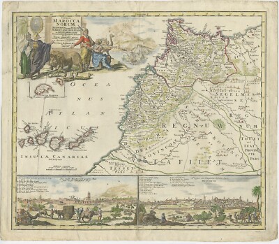 Pre-1900 - Map Of Morocco