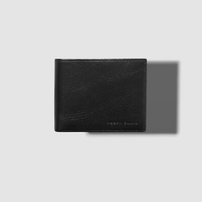 $76 Perry Ellis Men's Indiana Black Leather Bifold 6CC Passcase Card ...