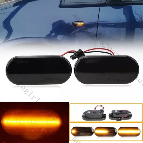 For VW Golf MK4 Jetta GTI R32 Smoky Dynamic Flowing LED Side Marker ...
