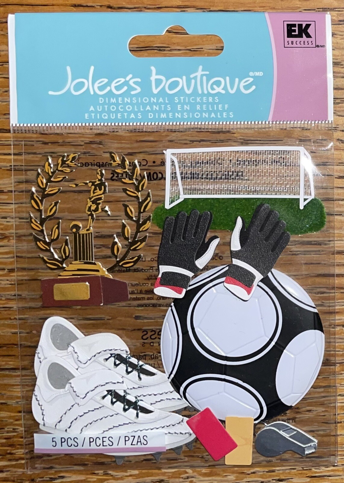 Jolees Soccer Field Sports Playing Kick Ball Goal Cleats Team Scrapbook ...