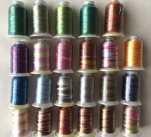 WonderFil ACCENT™ Variegated Thread, 2-ply Rayon, 12wt 400M Spools ...