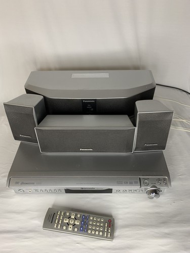 Panasonic SA-HT640 Home Theater Sound System 5 Disc Changer DVD Speaker ...