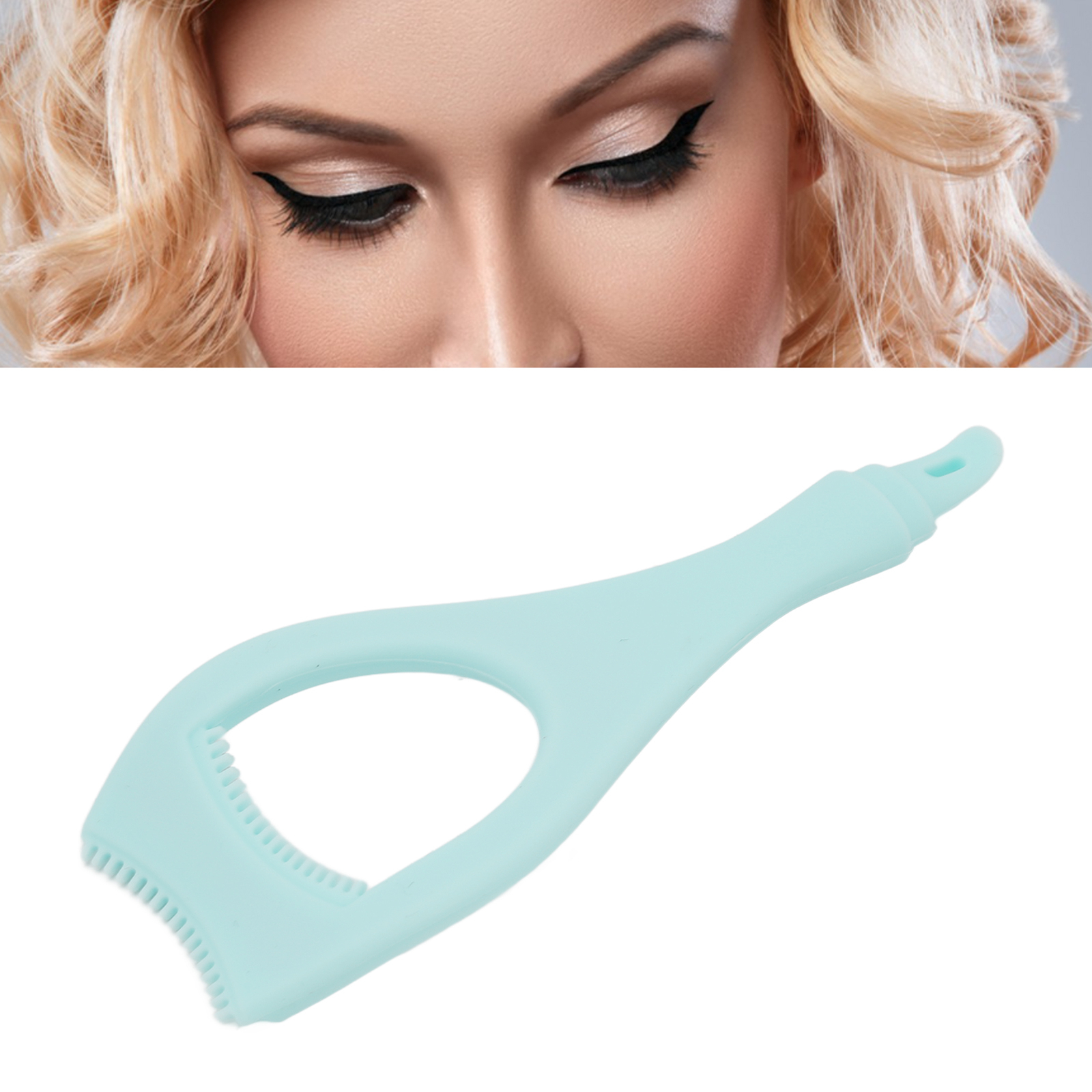 Eye Shadow Aid Blue Mulitifunctional Silicone Eyeshadow Guard Aid For ...