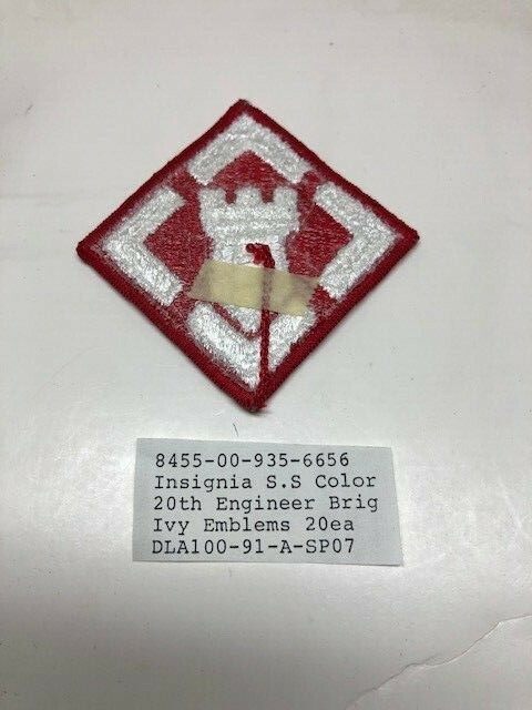 20th Engineer Brigade U.S. Army Shoulder Patch Insignia | eBay