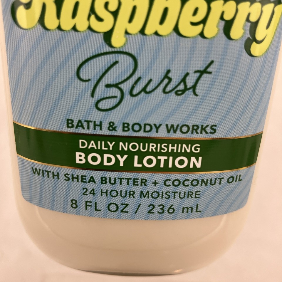 Bath & Body Works BLUE RASPBERRY BURST Body Lotion 8 Fl Oz Discontinued ...