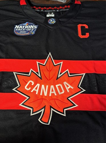 Sidney Crosby Team Canada 2025 4Nations Faceoff Cup Black Jersey, Size ...