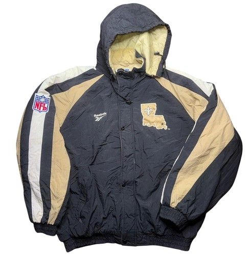 Vintage 90s NFL Pro Line By Reebok New Orleans Saints Puffer Jacket Men ...