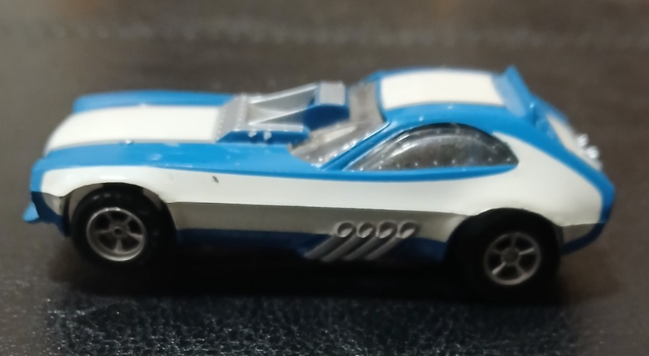 Aurora AFX Ho Slot Car Blue & White Ford Pinto Funny Drag Car. No Back ...