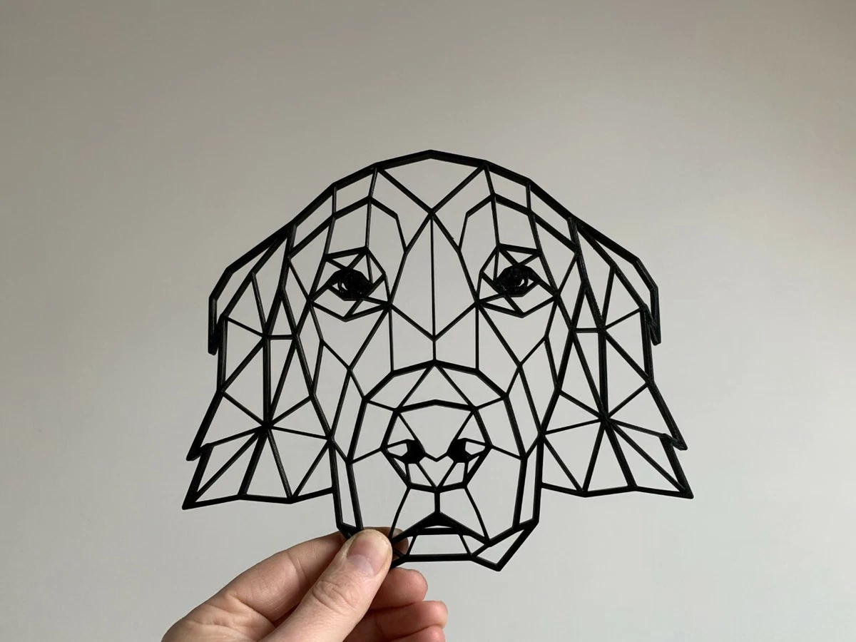 Geometric Dog Illustration