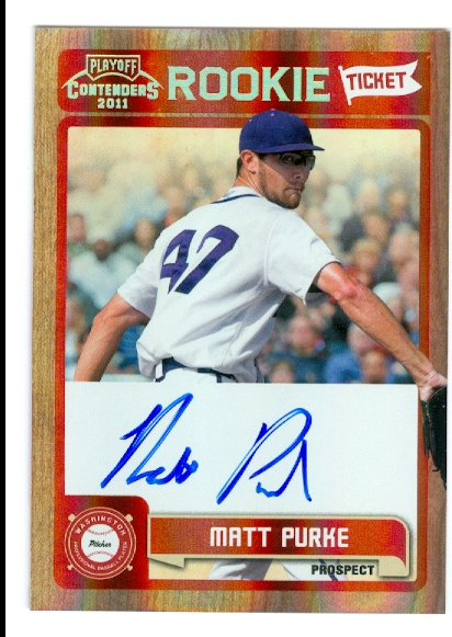 2011 Playoff Contenders Rookie Ticket Autographs #RT31 Matt Purke - NM ...