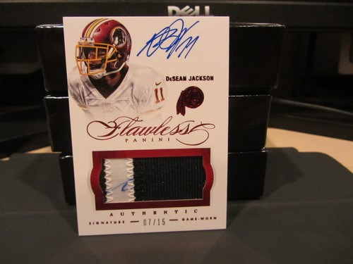 Panini Flawless Ruby On Card Autograph Jersey Redskins DeSean Jackson ...