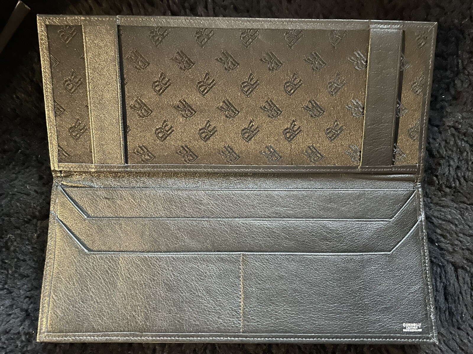 Rolls-Royce Gift Collection Black Connolly Hide Notepad Document Wallet ...