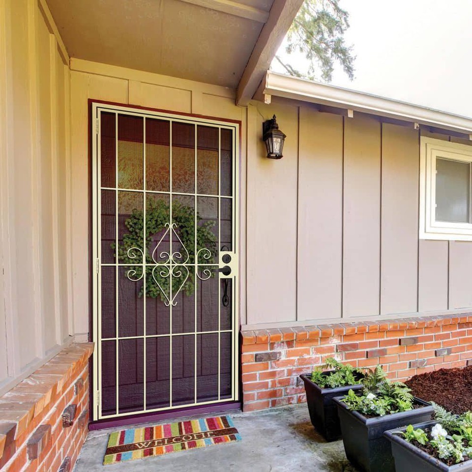 Unique Home Designs Security Door W/ Expanded Metal Screen 30"x80 ...
