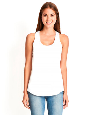 Next Level Apparel 6338 Ladies Gathered Racerback Muscle Tank Top | eBay