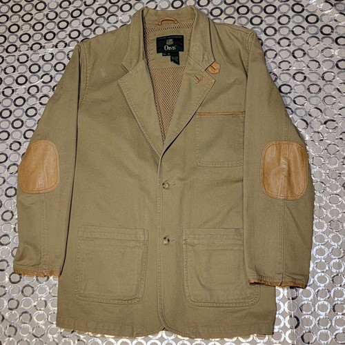 VTG ORVIS Sz M-tall Mens Cotton Twill/Leather Zambezi Safari Jacket ...