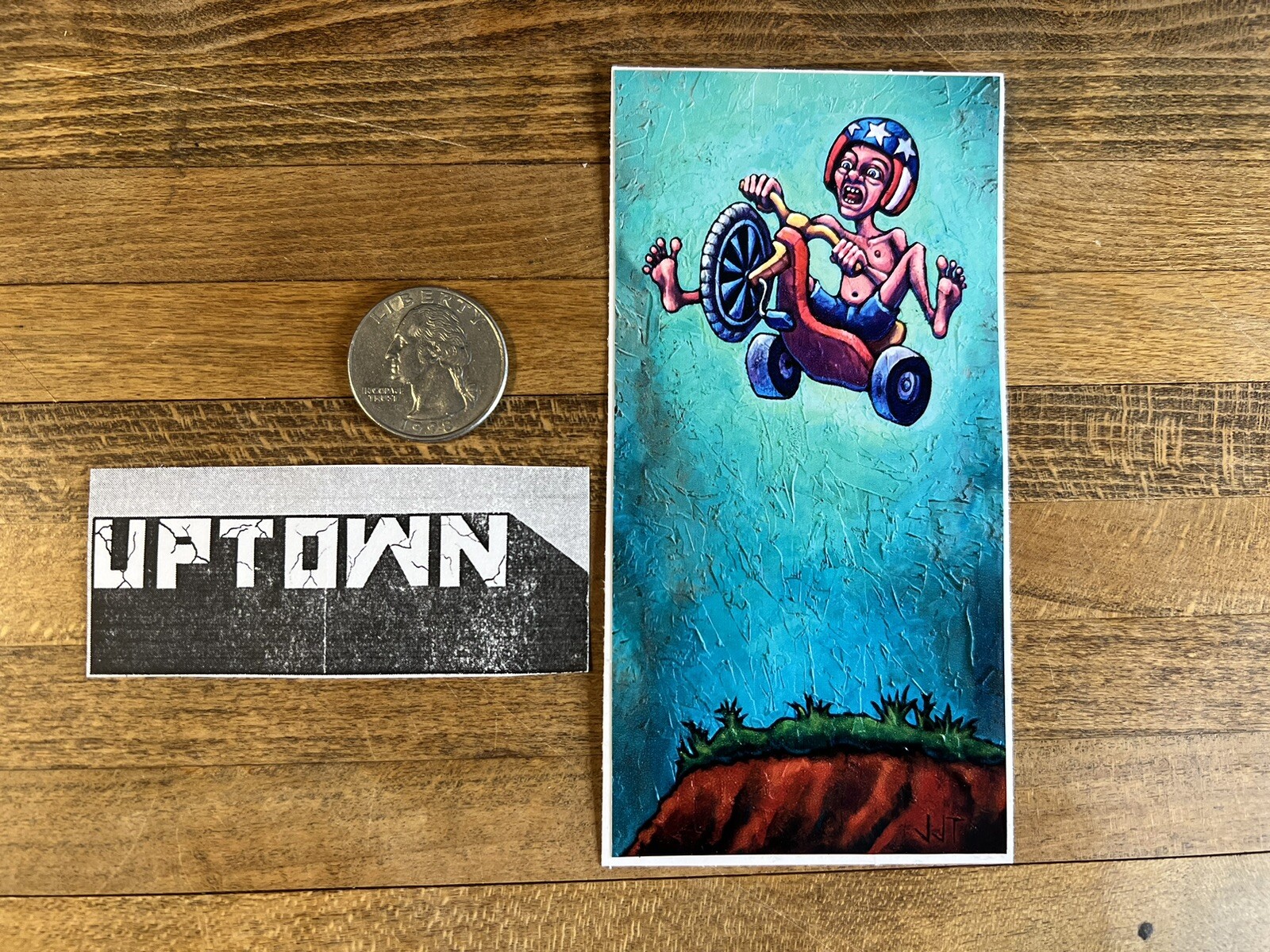 Strangelove Skateboards Jeff Tremaine Daredevil sticker Sean Cliver | eBay