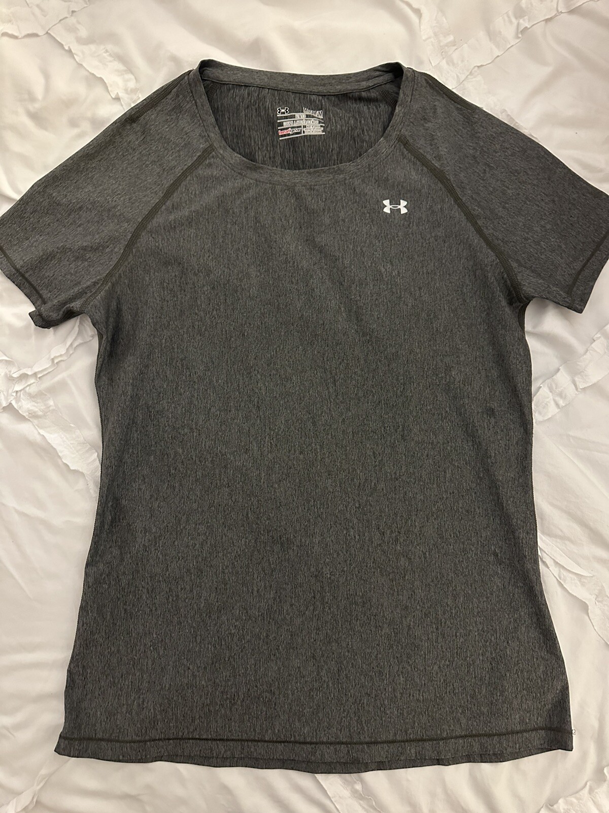 Under Armour Fitted Athletic Gray T-Shirt Women’s Size M | eBay