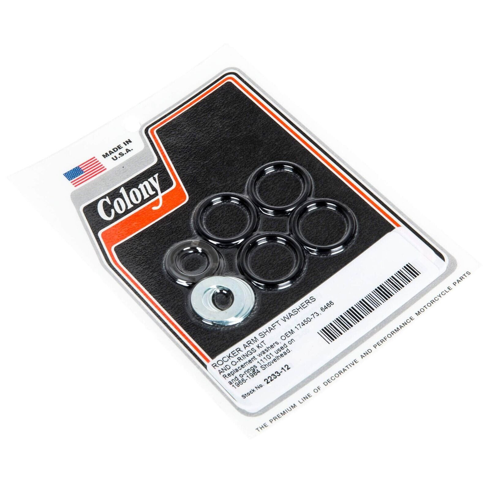 ROCKER ARM SHAFT WASHER & SEAL KIT - Harley Shovelhead & Sportster ...