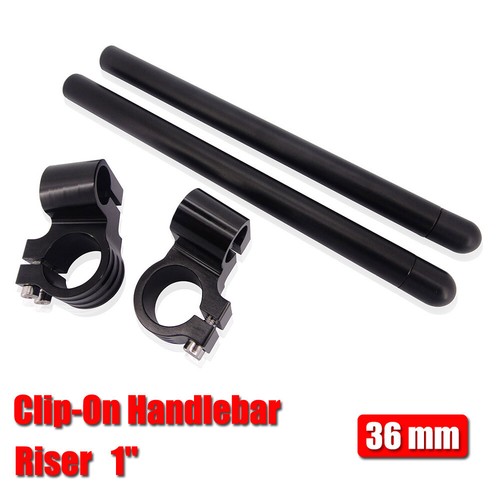 CNC 36mm Riser 1" Raised Clip-Ons Handlebars Universal Fit Kawasaki ...