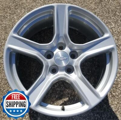 CHEVY CAMARO 2016-2024 Factory OEM Wheel 18" Rim 5758 Silver w/ Cap #B ...