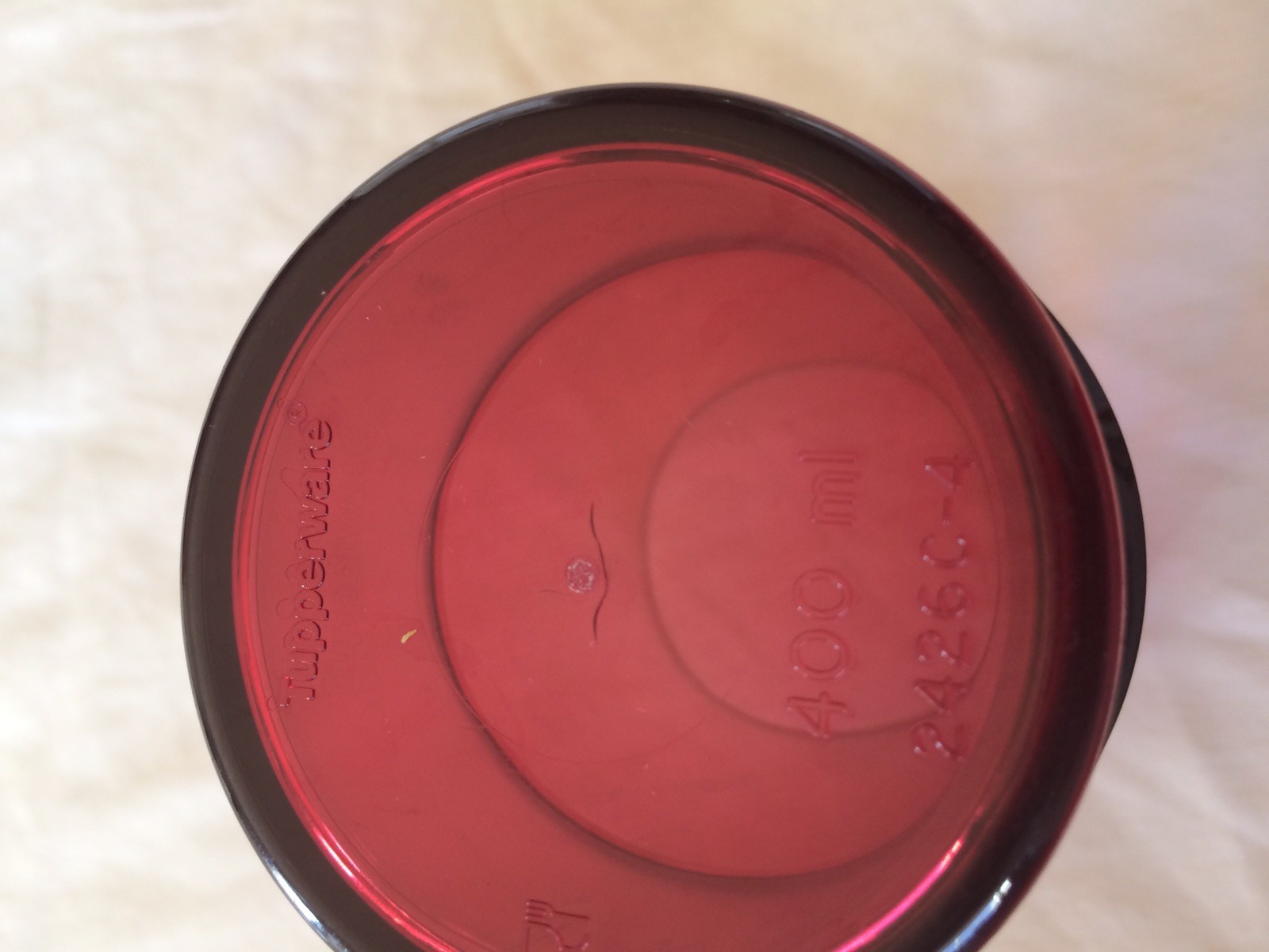 2 vintage Tupperware Elegant High Glass purple Tupperware #2426c-3 ...