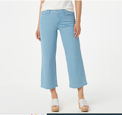 Isaac Mizrahi Live - Tall TRUE DENIM Cropped Colored Acid Wash Jeans ...