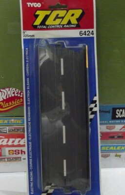 TYCO TCR, TOTAL CONTROL RACING, 9" 225mm STRAIGHT TRACK, 6424, BRAND ...