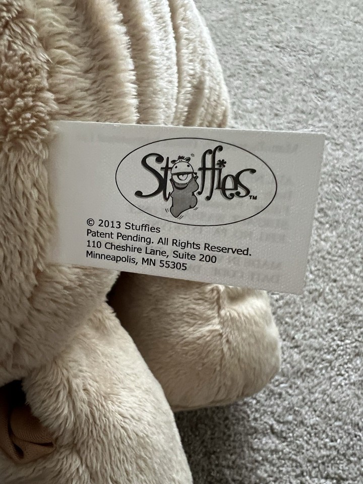 Stuffies Plush Brown Dog With Hidden Pockets and Zipper Mouth | eBay