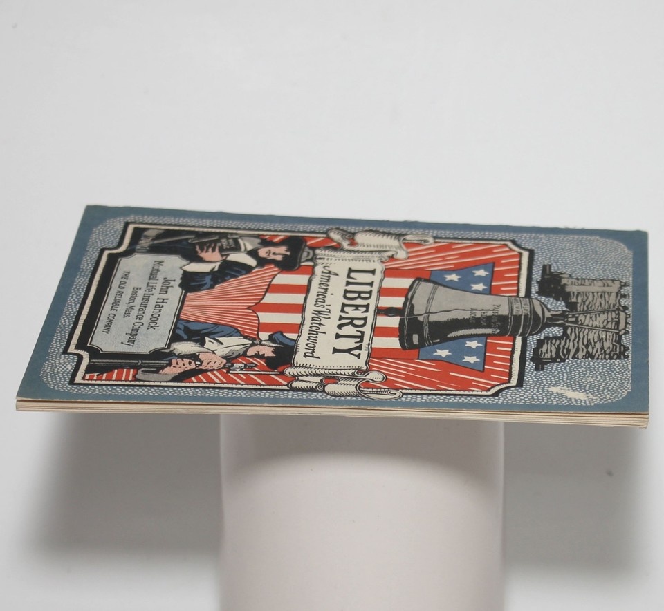 LIBERTY America's Watchword 1923 Pamphlet/Booklet John Hancock Mutual ...