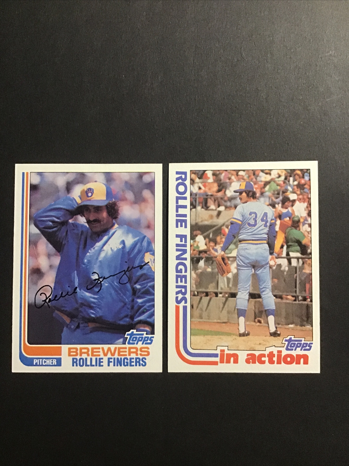 1982 Topps #585 Rollie Fingers #586 IN ACTION - 2 CARDS LOT - 7008 | eBay